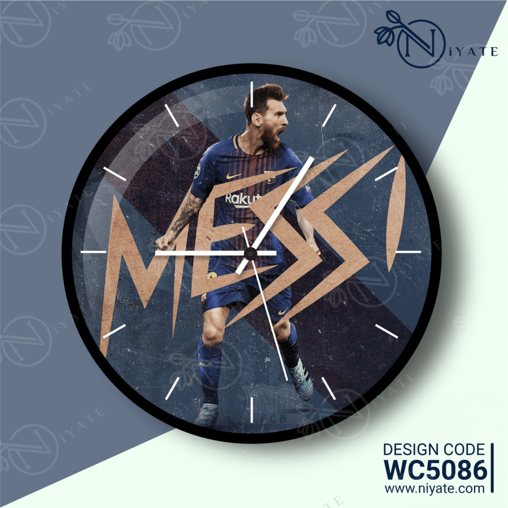Messi : Premium Wall Clock - Niyate