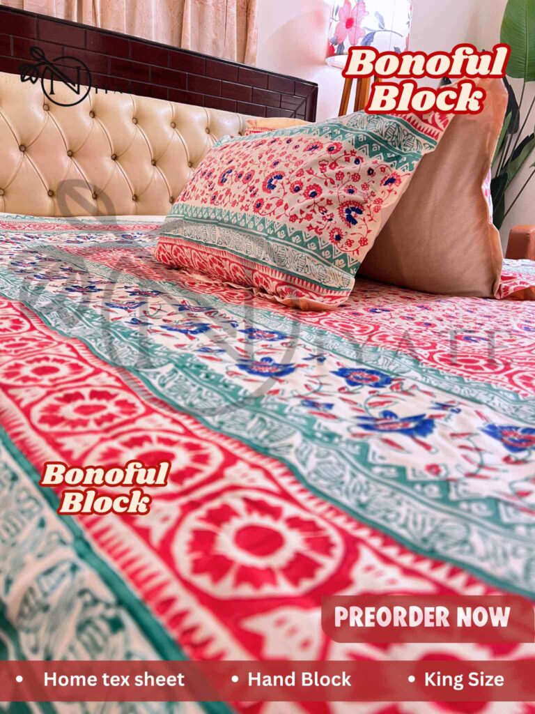 Bonoful Blocks | Hand Block | Pure Cotton Sheet - Niyate